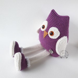 Crochet Handmade Decorate Violet Owl - Etsy
