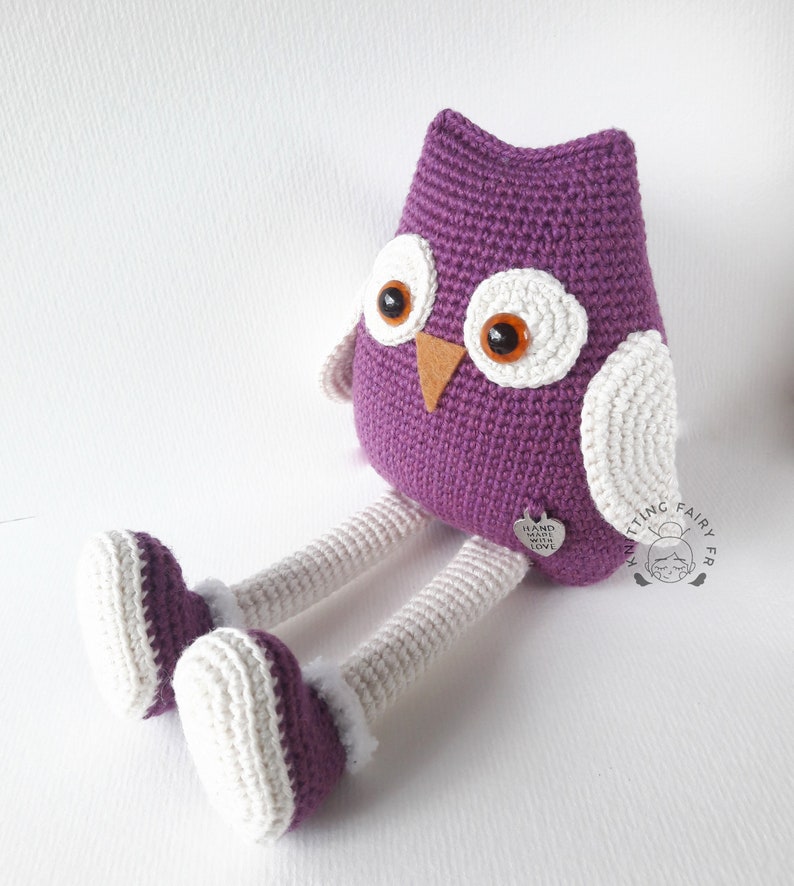 Crochet Handmade Decorate Violet Owl - Etsy