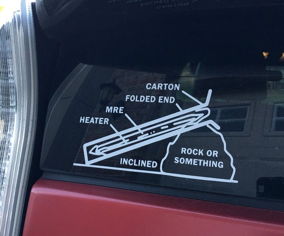 Military Veteran Vinyl Decal MRE Heater A Rock or Something | Etsy