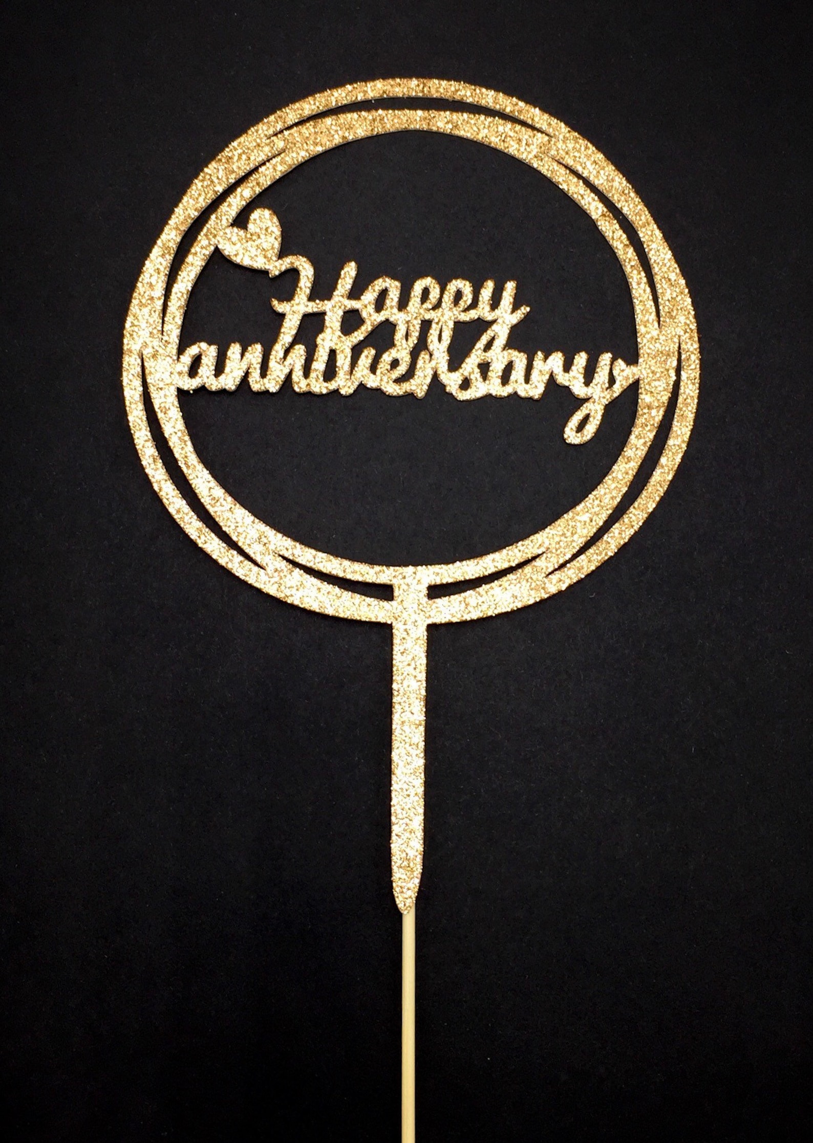 Happy Anniversary Cake Topper Anniversary Party Decor - Etsy UK