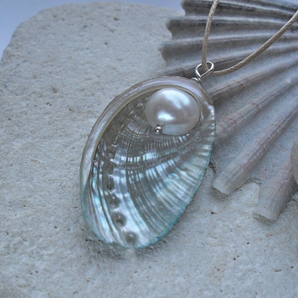 Pearl Shell Pendant - Etsy