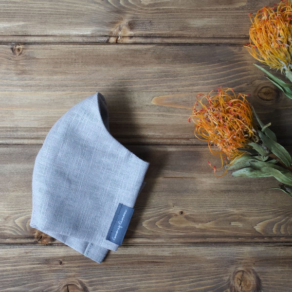 100% Linen Reusable Protective Face Mask Moss Green - Etsy UK