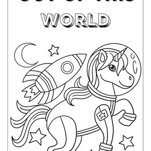 Magical Unicorn Quotes Coloring Book for Kids 28 Pages of Inspirational ...
