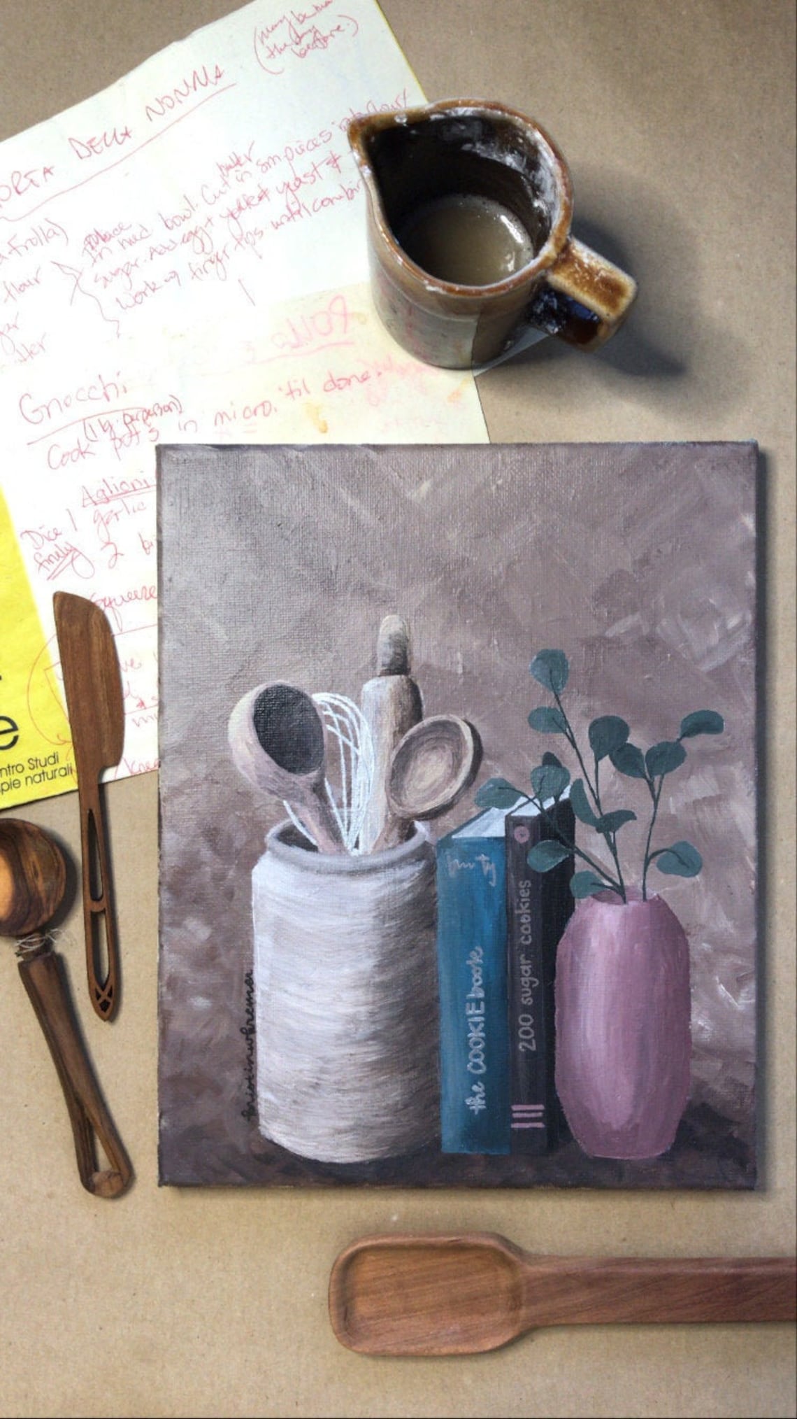 Baking Original Painting . Baking Art . Kitchen Art . Kitchen - Etsy