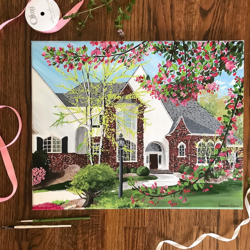 Custom House Portrait - Etsy