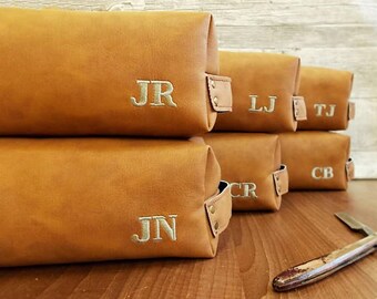 Leather shaving kit | Etsy