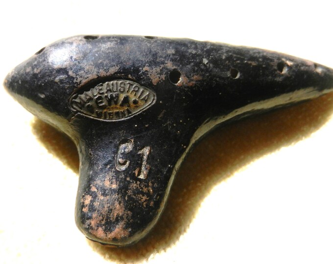 Vintage Ocarina EWA Vienna Austria C1 in D Flute Metal Musical ...