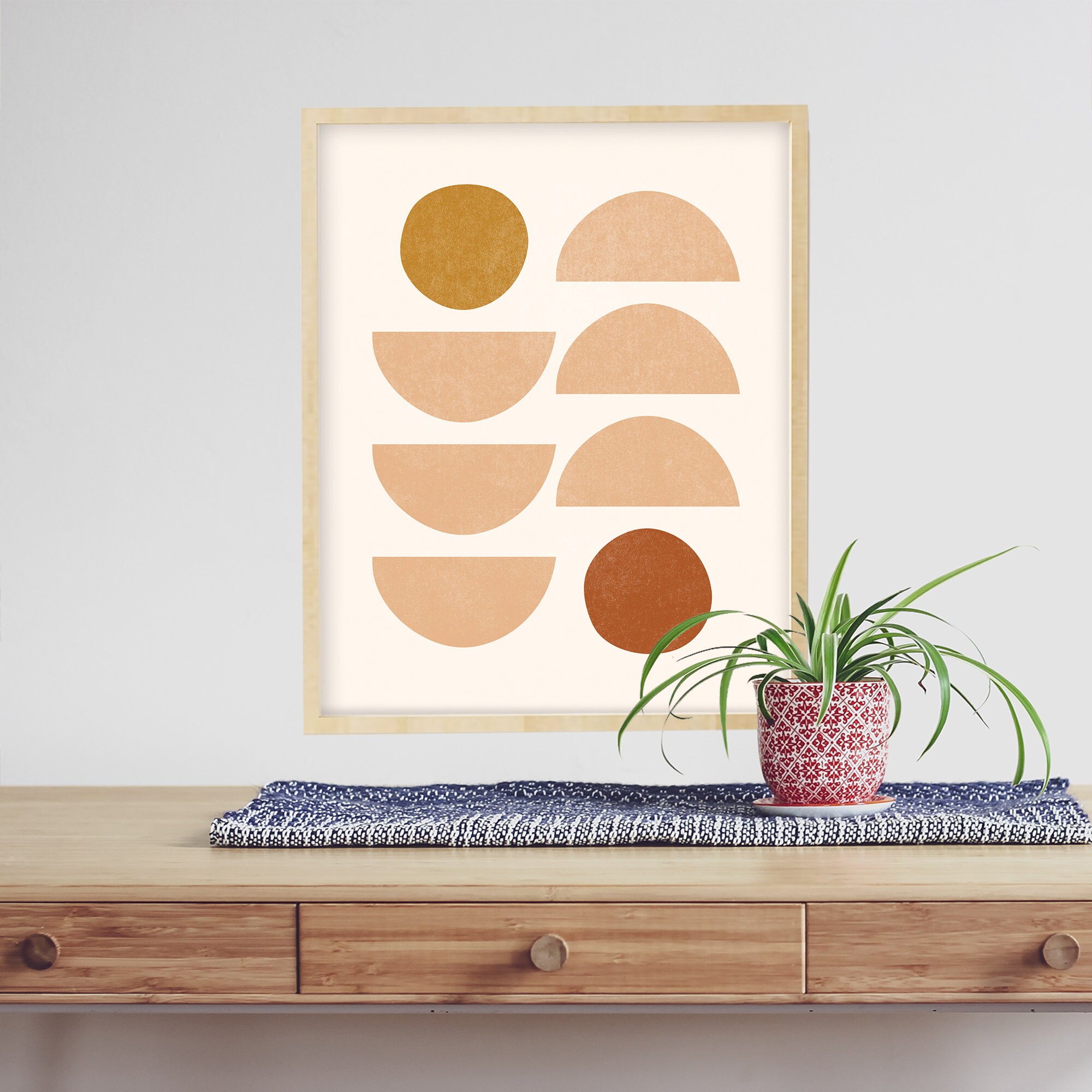 Abstract Geometric Shapes Poster Bundle Set of 4 Prints, Arch Lines ...