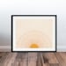 Rising Sun Mid-century Modern Art Printable Poster Minimal - Etsy