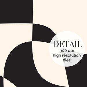 Black Abstract Poster PRINTABLE Minimalist Art Print Black Beige ...