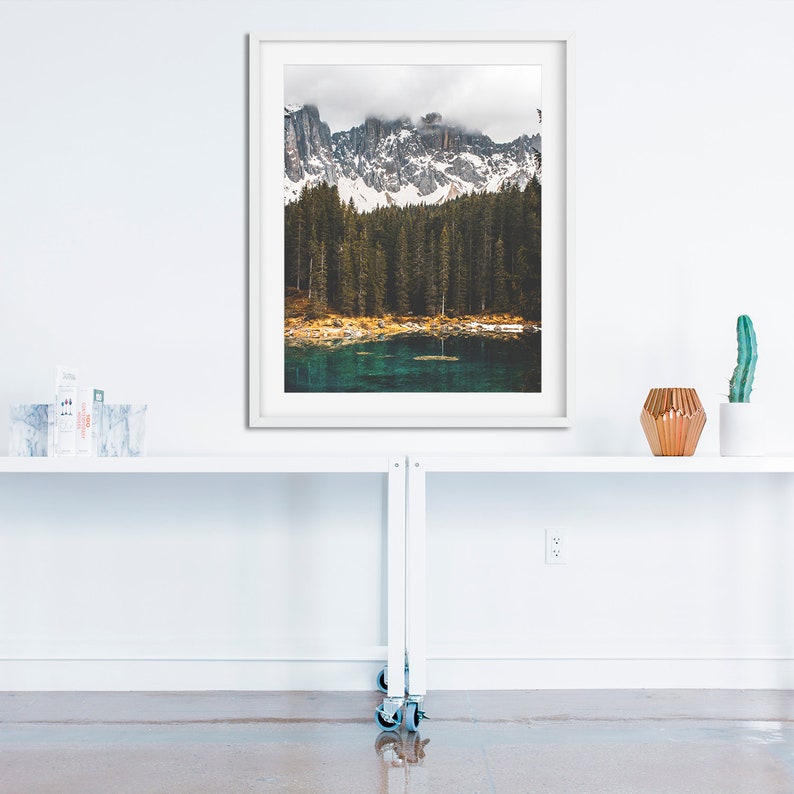 Scandinavian Forest Scandinavian Photo Lake Landscape Wall Art | Etsy