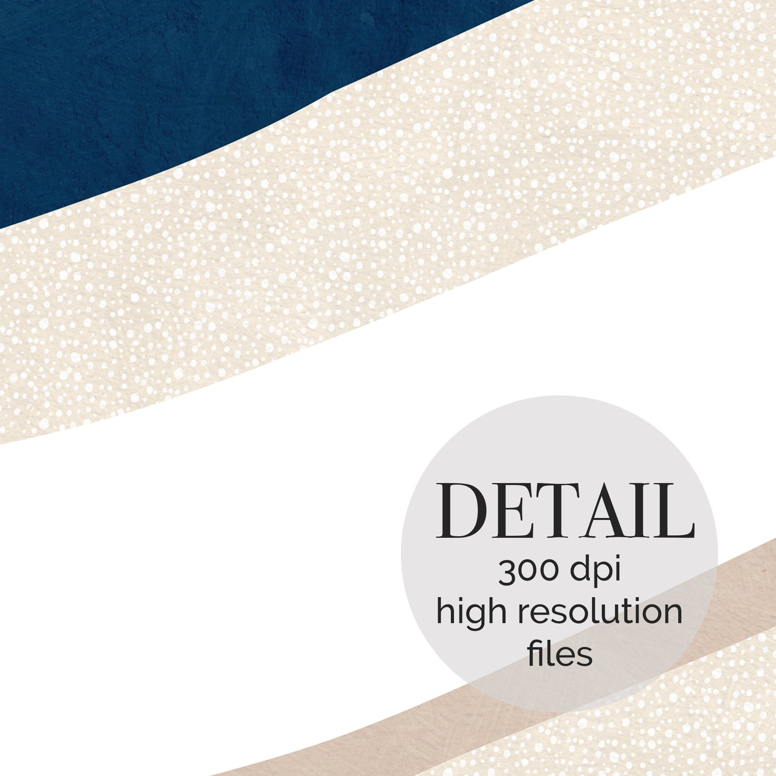 Navy Blue Wall Art Set of 3 Pieces Royal Blue Printable Wall Art Indigo ...