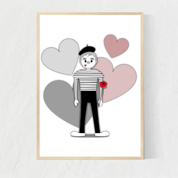 French Mime - Etsy