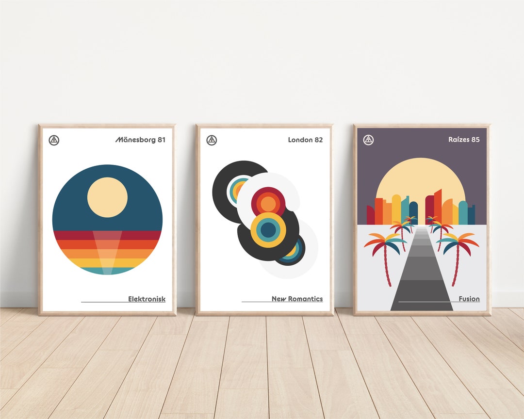 80s Music Scene Prints: Retro Poster Set (digital Download) - Etsy