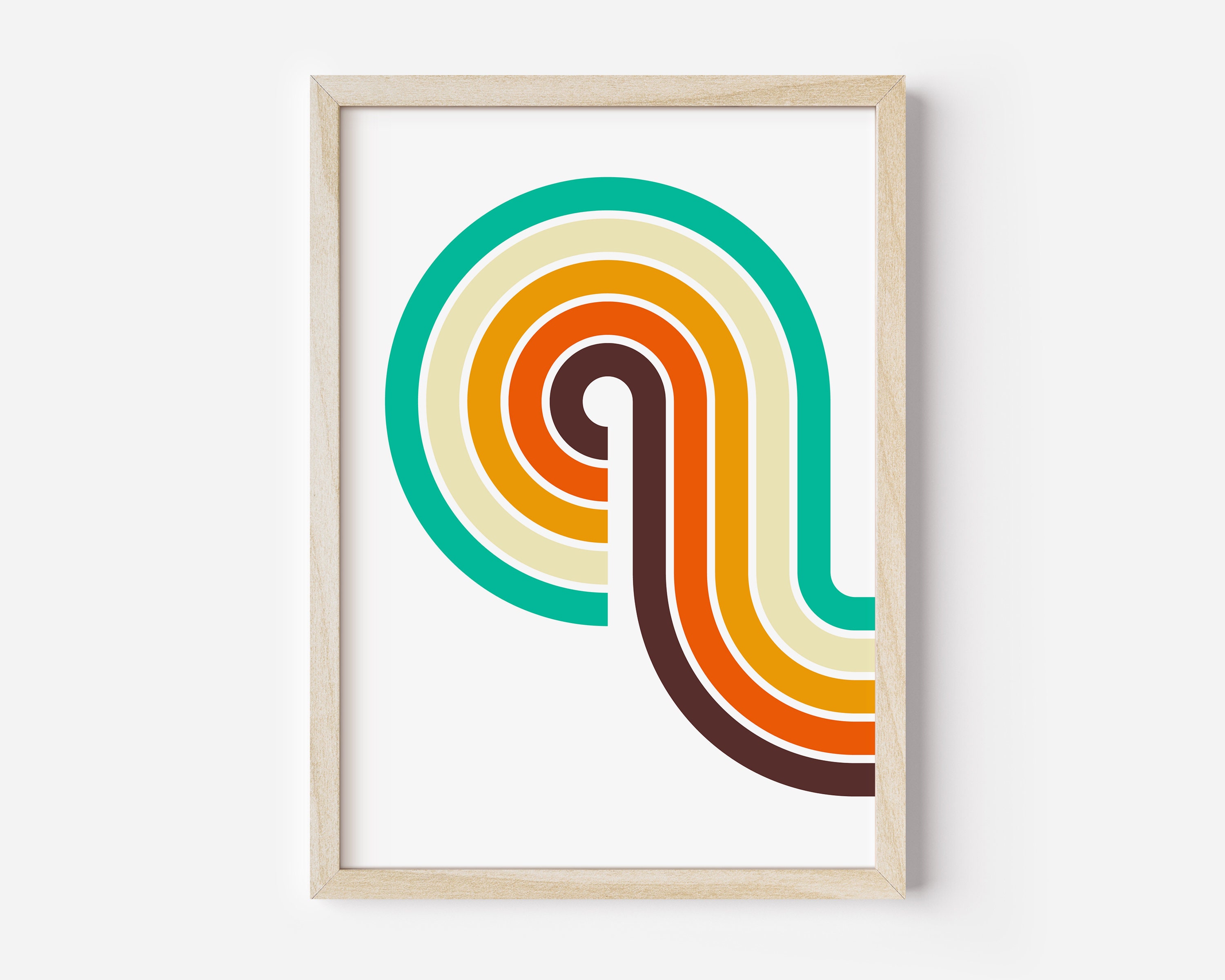 Retro Wall Art Prints | Stripe Lines 3 Piece Poster Set | Minimalist ...