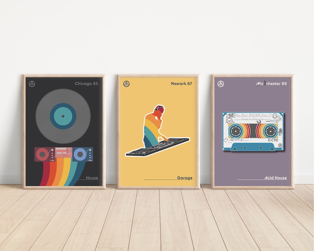 Retro Wall Art Prints 80s Music Scenes Posters | Culture City Newark ...