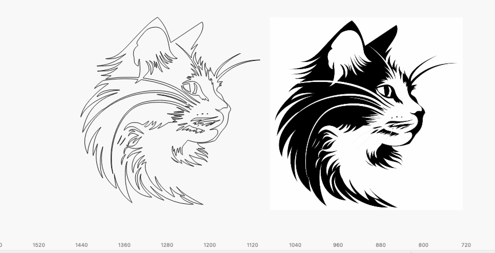 Beautiful Stylized Cat in Dxf, Jpg - Png - Pdf - Svg - Ai - Photoshop ...