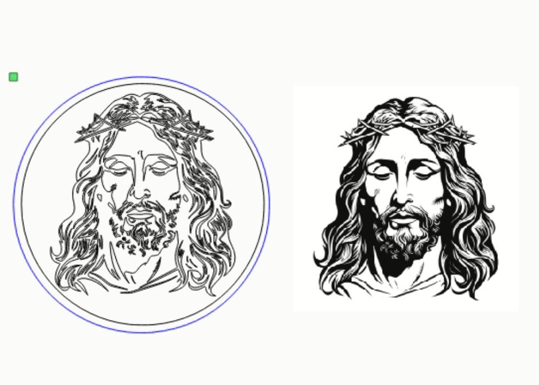 Jesus Logo Dxf File - Etsy