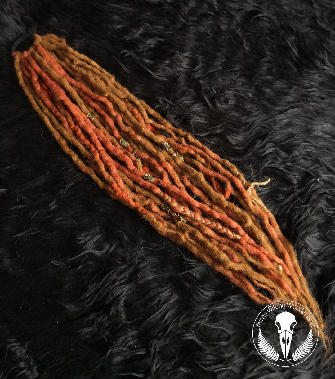 Dreadlocks Braid Hairpiece Locs Forest Fox Hair Wrap, Hair Accessories ...