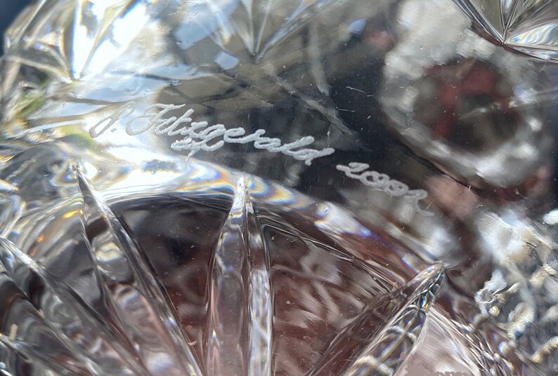 Rare 14 Waterford Crystal Pineapple Vase Artist Signed - Etsy