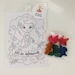 Mermaid Personalized Crayons With Coloring Page Mermaid Party - Etsy