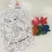 Mermaid Personalized Crayons With Coloring Page Mermaid Party - Etsy