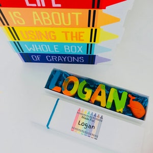 Name Crayons for Kids Back to School Gifts for Kids personalized Back ...