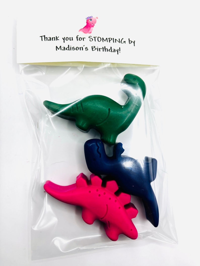 Dinosaur Crayons, Personalized Birthday Party Favors - Etsy