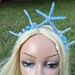 Mermaid Crown Tiara Blue Starfish Bubbles Seashell AB - Etsy