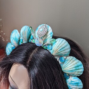 Mermaid Crown: Seashell Tiara Headband With Rhinestones - Etsy