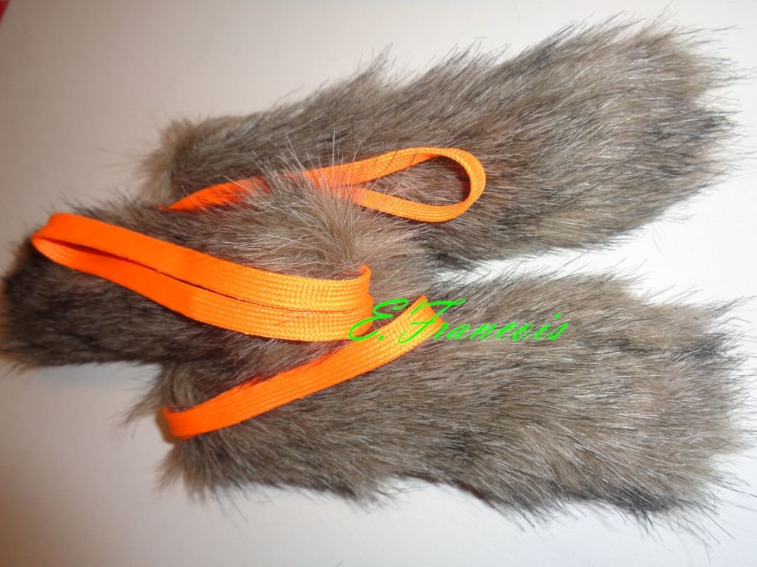 Fur Tractor Rabbit IMITATION Training Dog Dummy 110 Grams Faux Fur ...