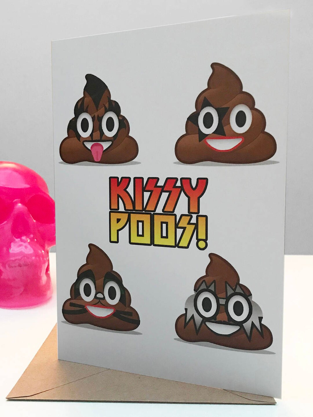 Kissy Poos Card - Etsy