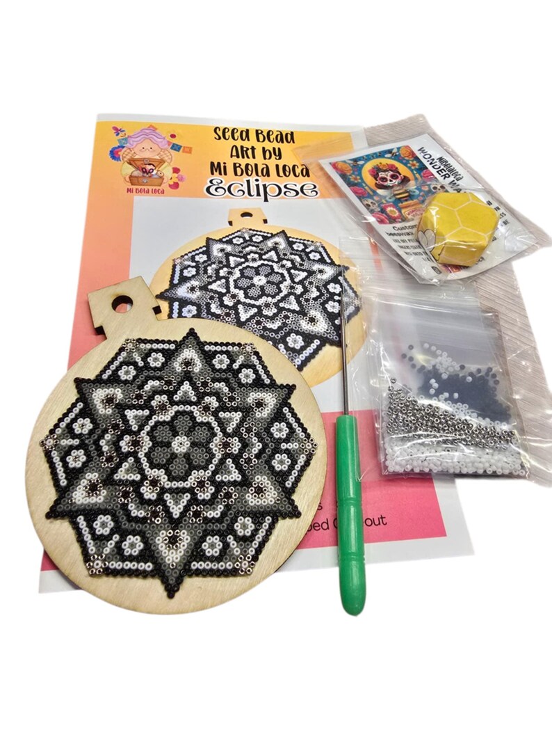 Eclipse Bead Art Kit: Complete Craft Set With Pattern & Instructions - Etsy