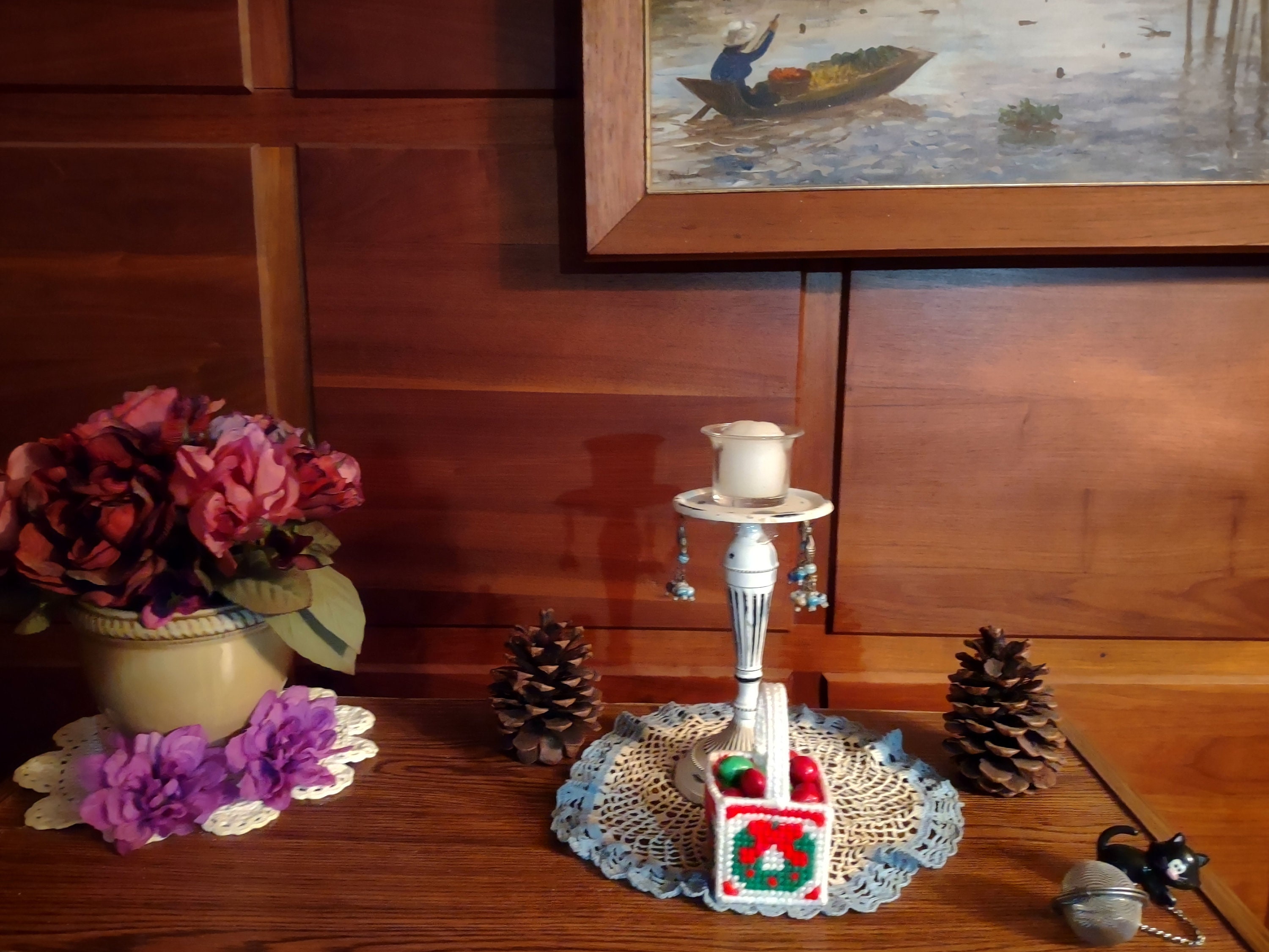 Plastic Canvas Mini Christmas Basket, Gift Holder - Etsy