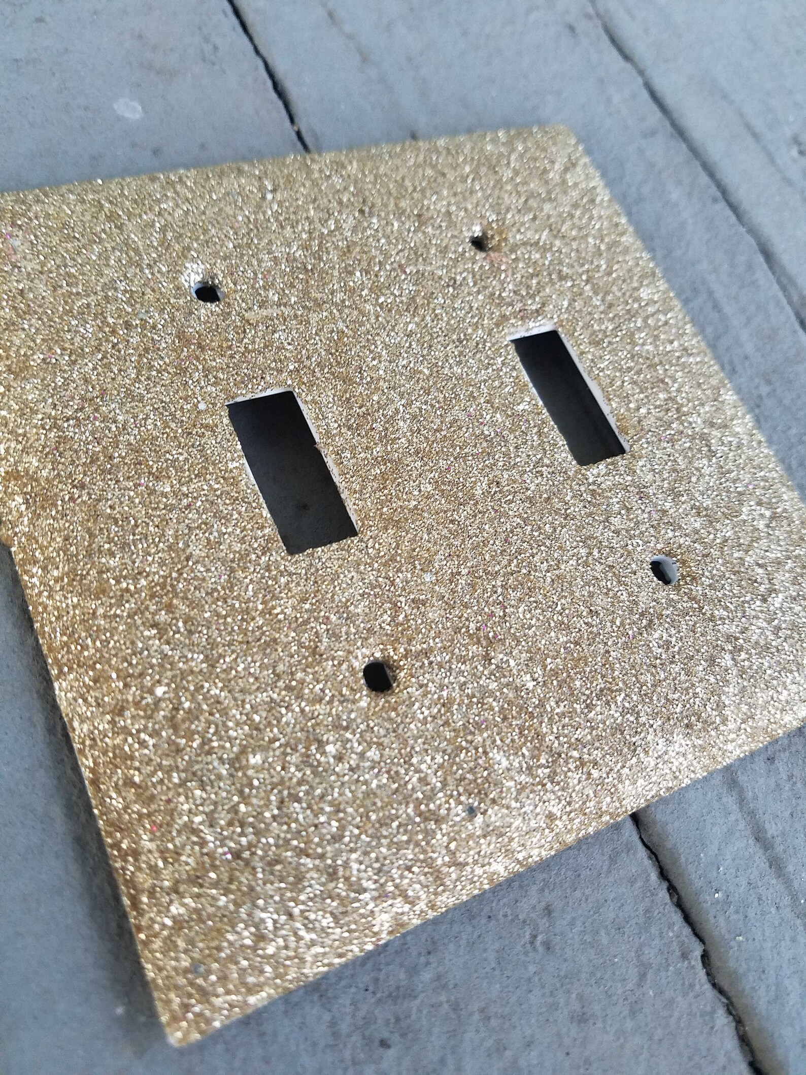 Champagne Gold - Light Switch & Outlet Covers - Sparkle - Glitter Decor ...