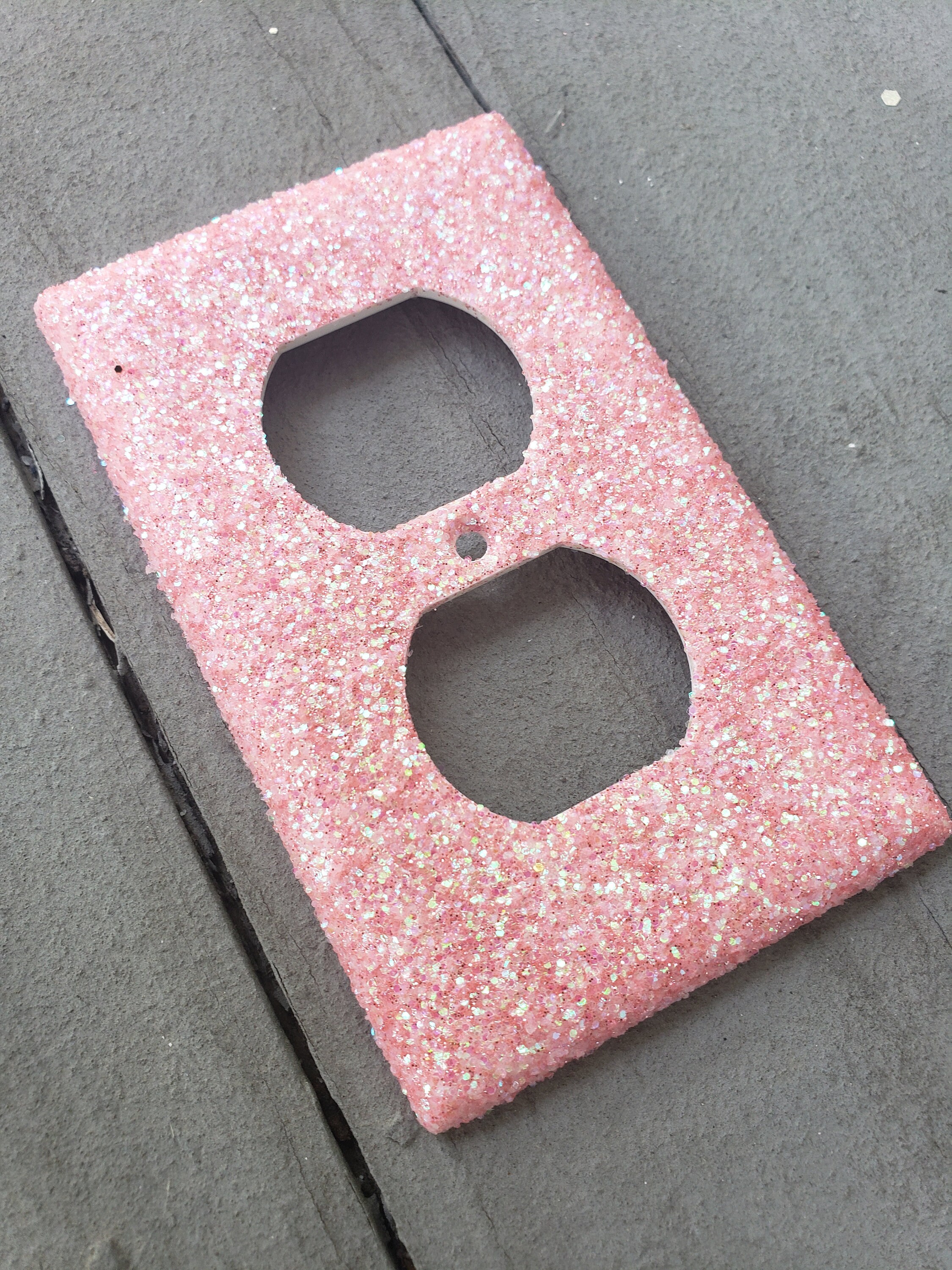 Light Pink Glitter Opal Piglet Light Switch & Outlet Covers - Etsy