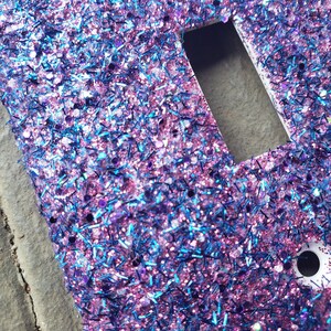Midnight Gem - Purple and Blue Glitter - Rainbow Unicorn Light Switch ...