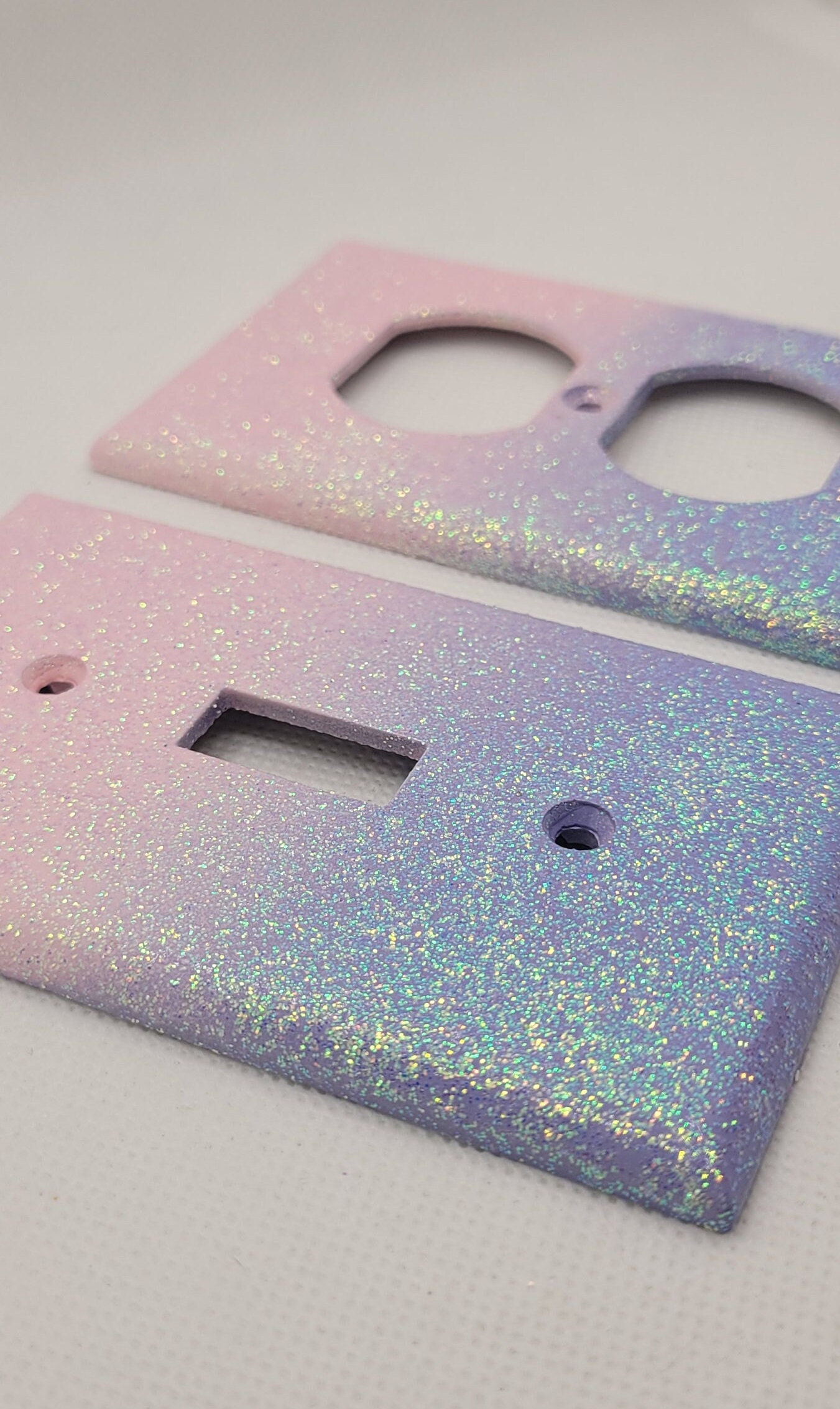Light Pink and Purple Ombre Glitter Light Switch & Outlet - Etsy
