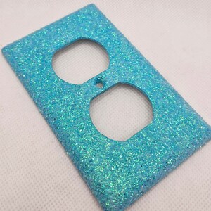 Light Blue Iridescent Glitter- Light Switch & Outlet Covers ...