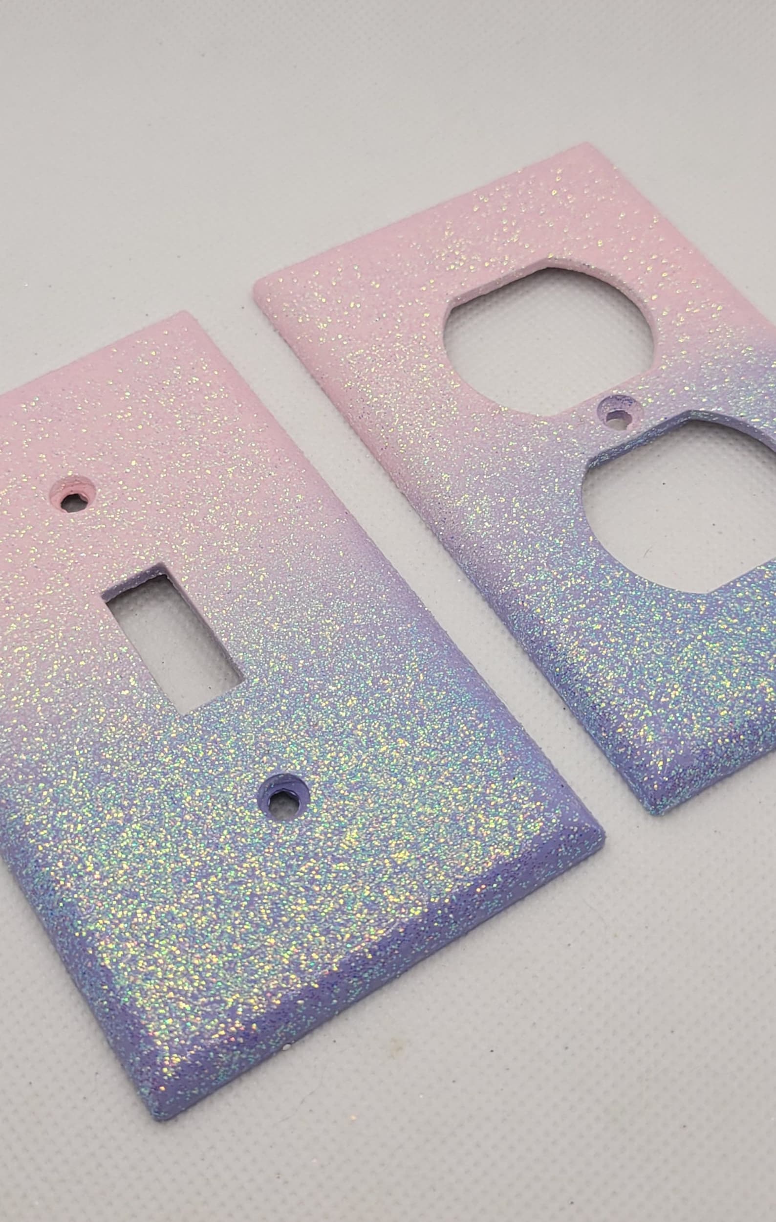Light Pink and Purple Ombre Glitter Light Switch & Outlet - Etsy