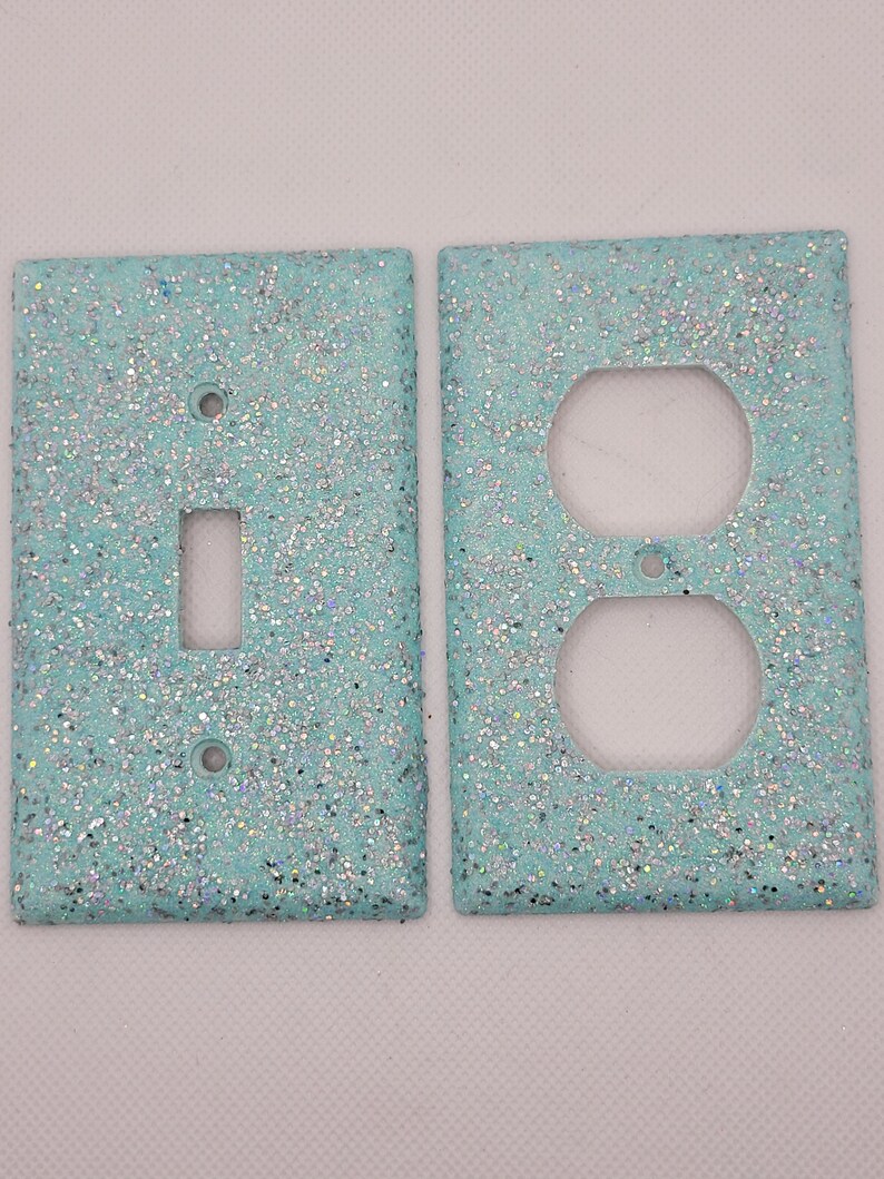 Ice Queen- Teal Glitter Decor- Light Blue Glitter - Light Switch ...