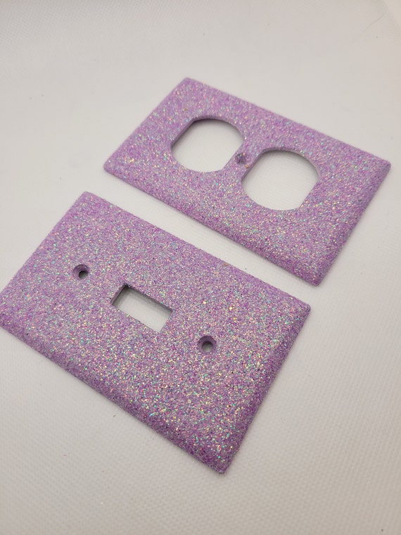 Light Purple Glitter Iced Lavender Light Switch & Outlet - Etsy