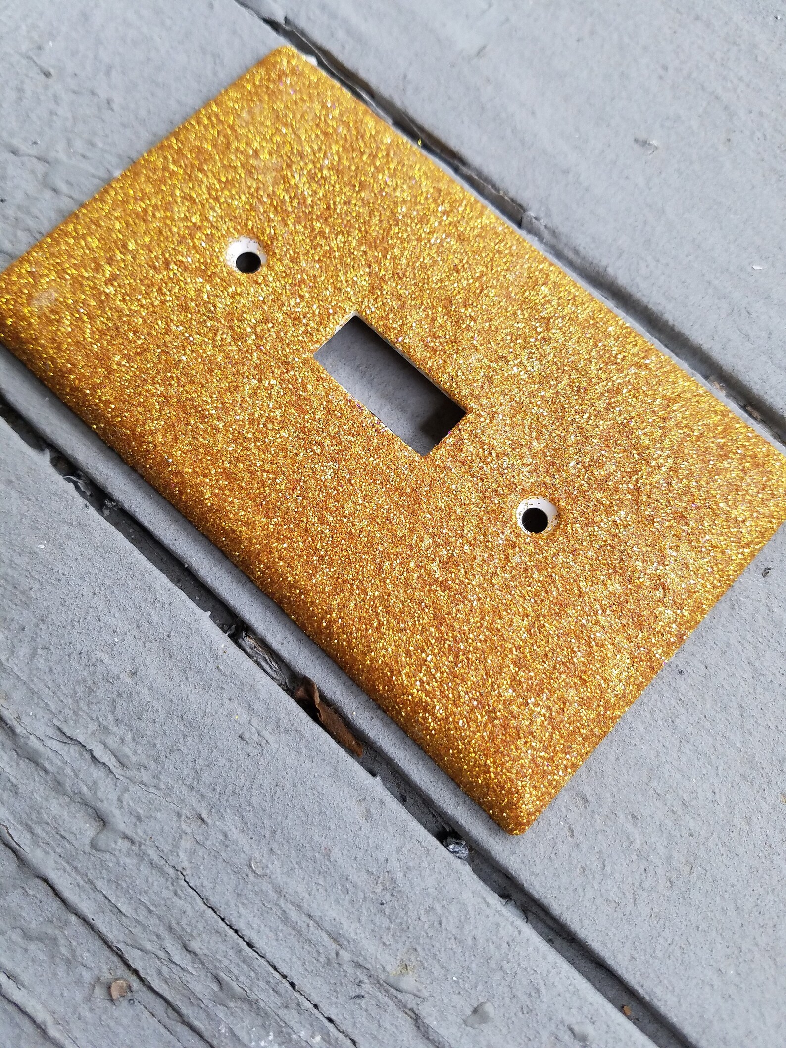 Gold Glitter Light Switch & Outlet Covers Sparkle | Etsy