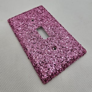 Pink Glittery Light Switch & Outlet Covers - Pink Room Decor- Glitter ...