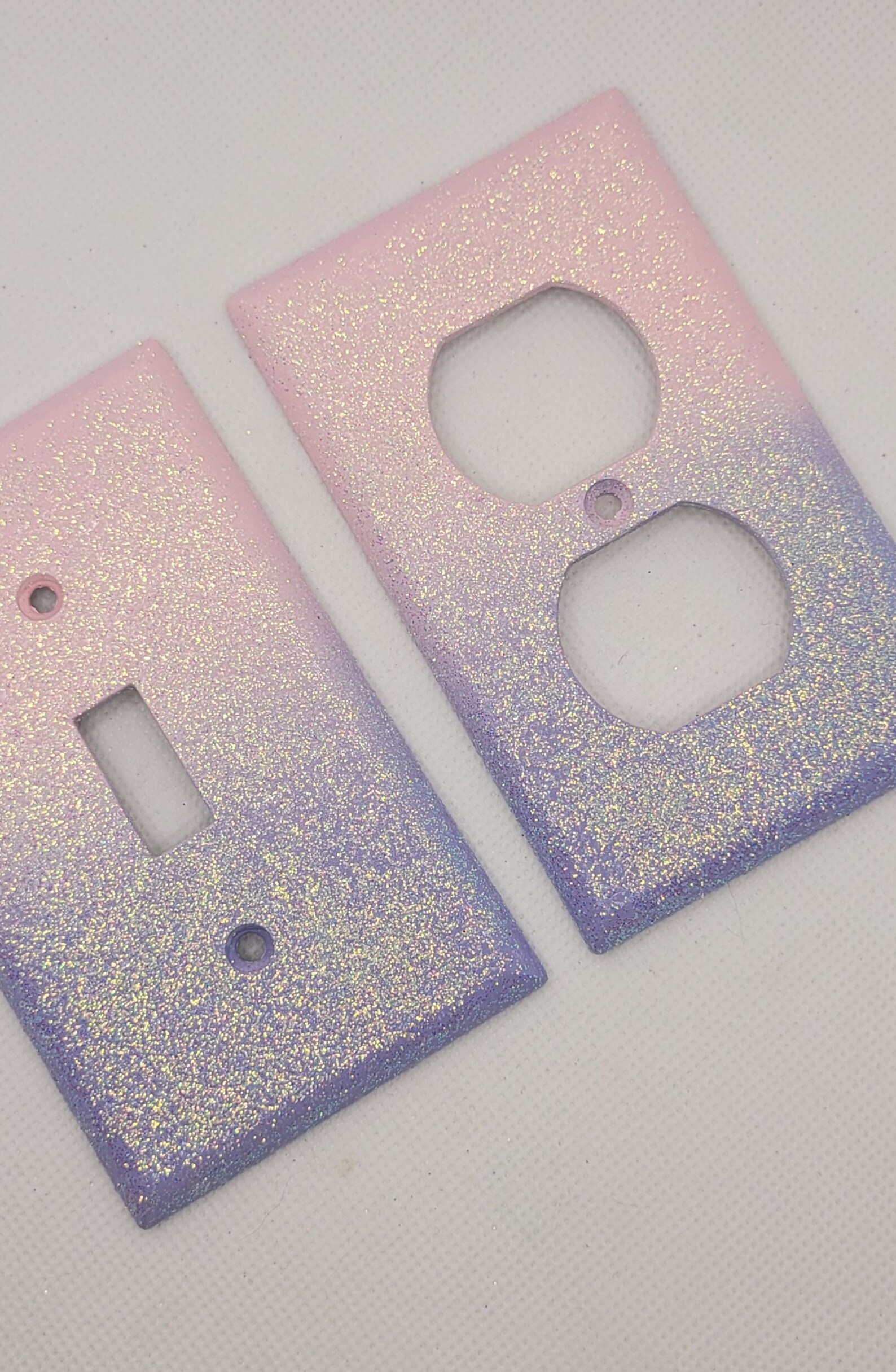 Light Pink and Purple Ombre Glitter Light Switch & Outlet - Etsy