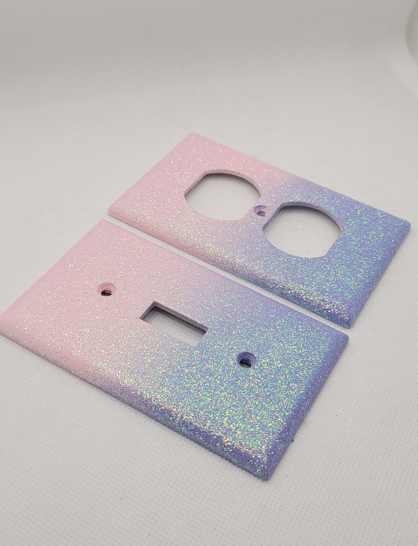 Light Pink and Purple Ombre Glitter Light Switch & Outlet - Etsy