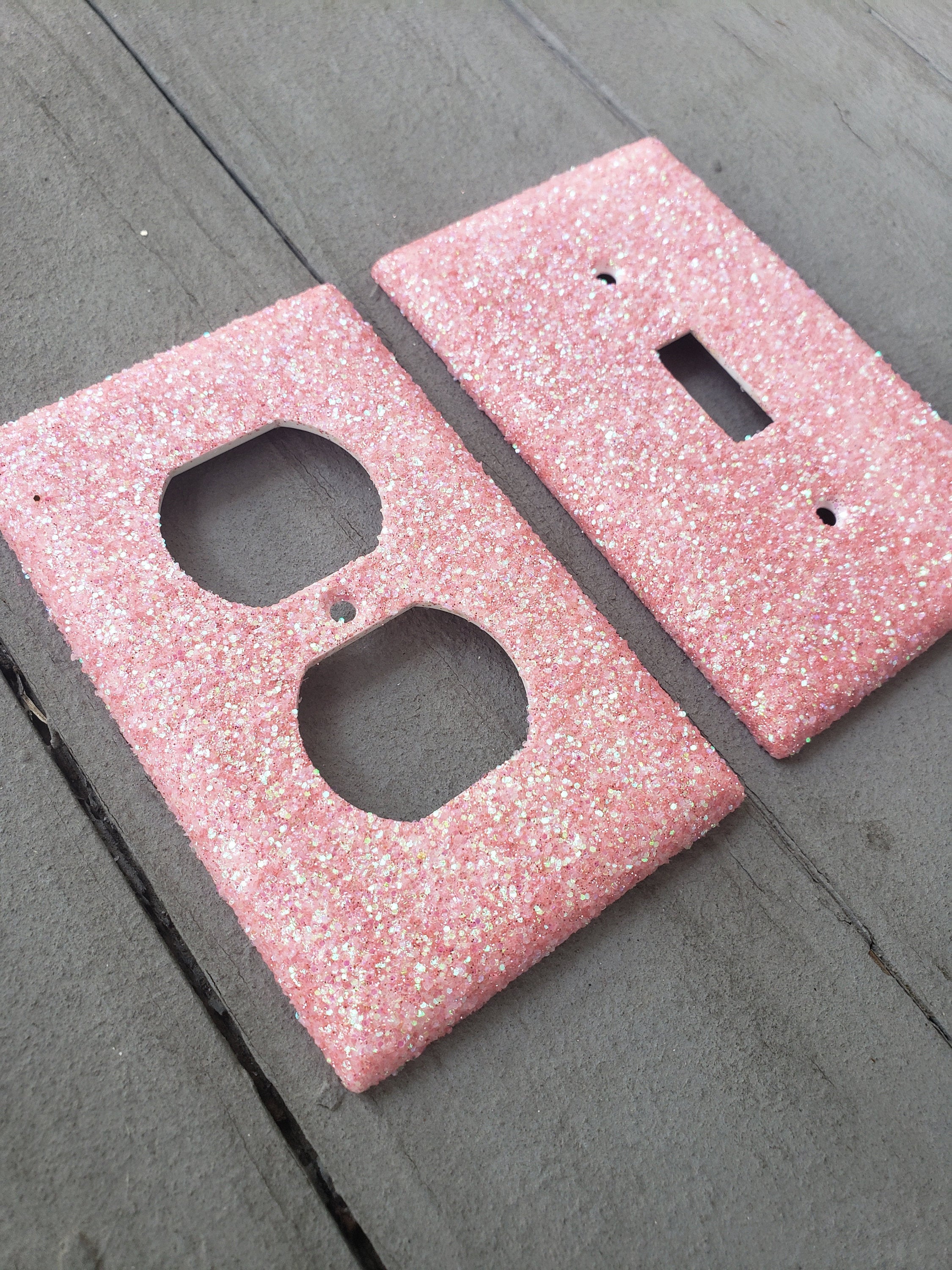 Light Pink Glitter Opal Piglet Light Switch & Outlet Covers - Etsy