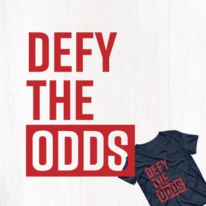 Defy the Odds SVG Shirt Motivational Sports Gym Fitness | Etsy