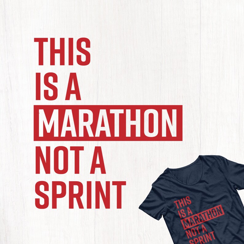This is A Marathon Not A Sprint SVG, Shirt, Motivational, Sports, Gym ...