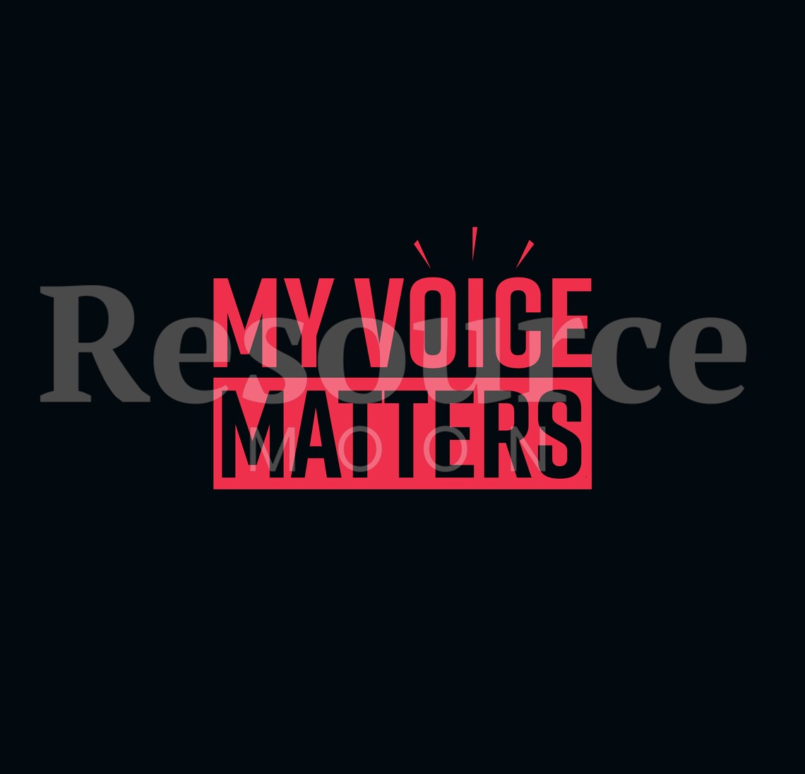 My Voice Matters SVG, PNG, Printable, Cutout, Rights, Standup, Freedom ...